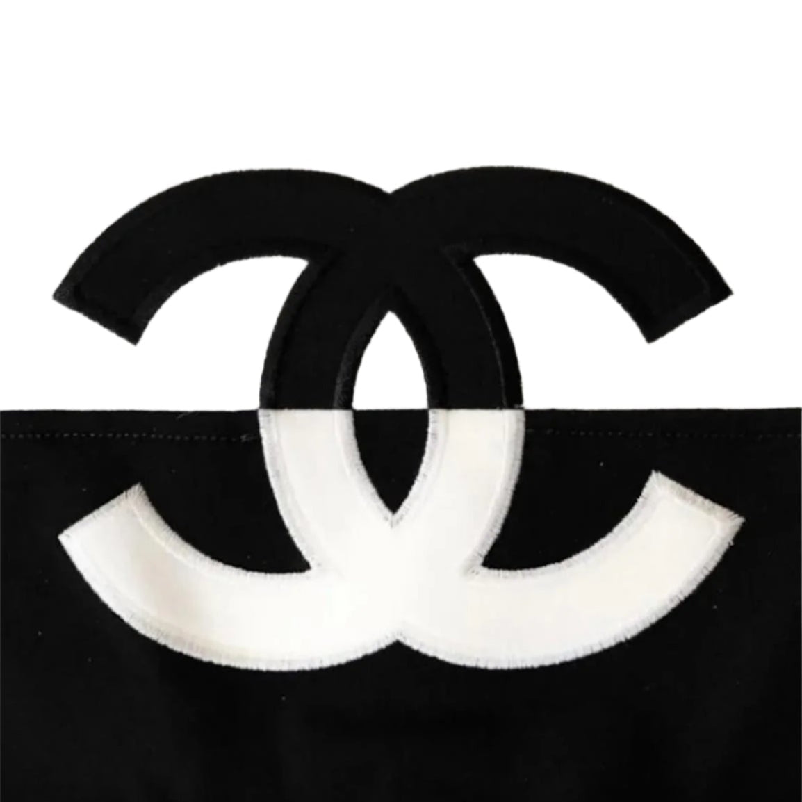 Chanel CC Logo One-Piece Black and White Two Tone - BEAUTY BAR